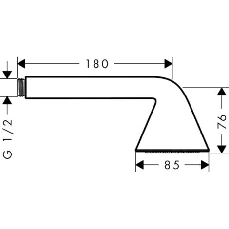 hansgrohe AXOR 85 1jet Handbrause designed by Front, 26025000