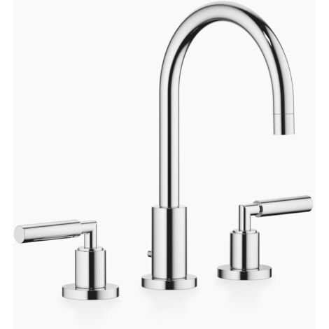 Dornbracht TARA Dreiloch Waschtischbatterie, mit Ablaufgarnitur,