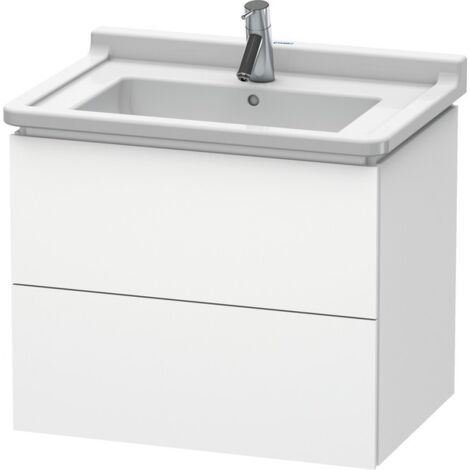 Duravit L-Cube Waschtischunterbau wandhängend, 2 Schubkästen,