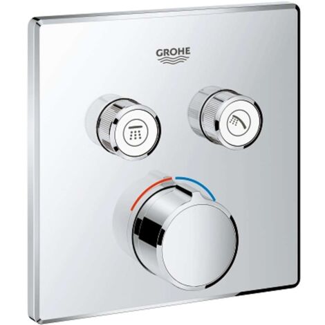 Grohe SmartControl Unterputzmischer, zwei Absperrventile, eckige