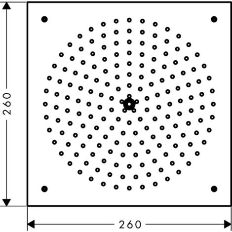 hansgrohe Raindance Kopfbrause 260/260 1jet EcoSmart, Unterputz,