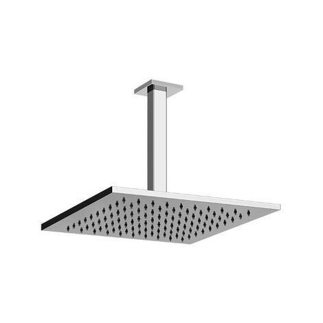 Gessi Emporio Antikalk-Kopfbrause 300mm mit Gelenk, quadratischer