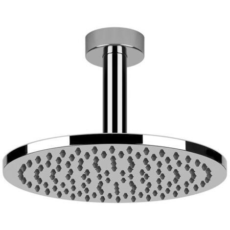 Gessi Emporio Antikalk-Kopfbrause rund mit Gelenk und Deckenarm,