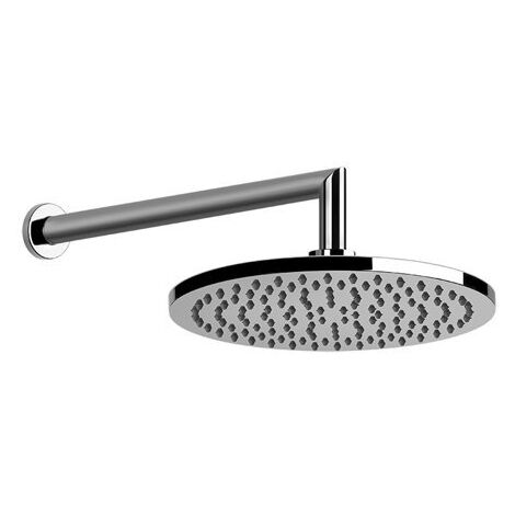 Gessi Emporio Antikalk-Kopfbrause rund mit Gelenk und Wandarm,