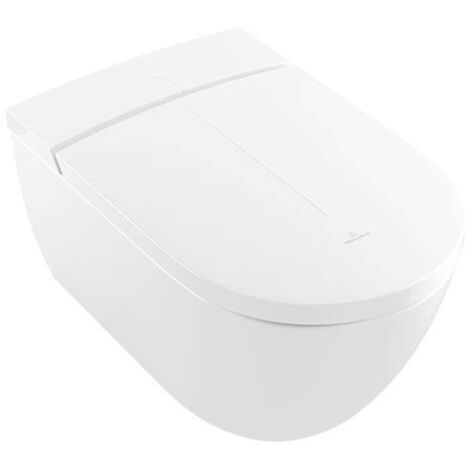 Villeroy & Boch ViClean-I100 Dusch-WC spülrandlos mit WC-Sitz,