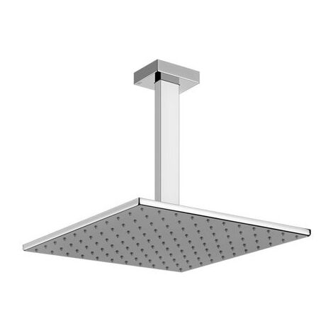 Gessi Rettangolo Antikalk-Kopfbrause 300x300 mm, mit Gelenk und