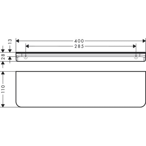 hansgrohe AXOR UNIVERSAL Circular Ablage, 42844000