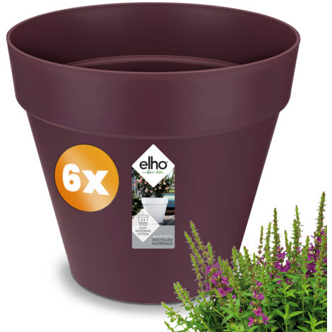 GARDEBRUK® Multipack Round Flower Pots Sustainable Recycled Plastic ...