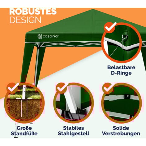 CASARIA® Capri Pop Up Gazebo 3x3m UV Protection 50+ Waterproof Incl ...