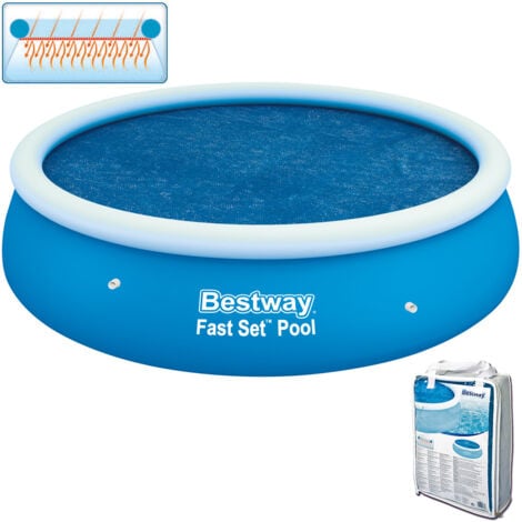 Bestway Solar Swimming Pool Cover Ø210cm Fast Set Pool Ø244cm