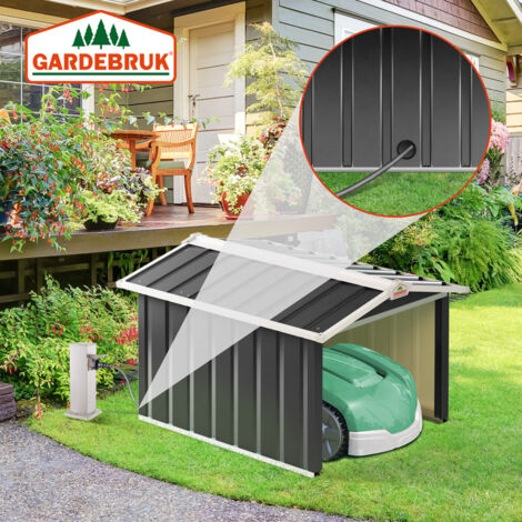 GARDEBRUK® Metal Weatherproof Robot Lawnmower Garage Automatic Garden ...