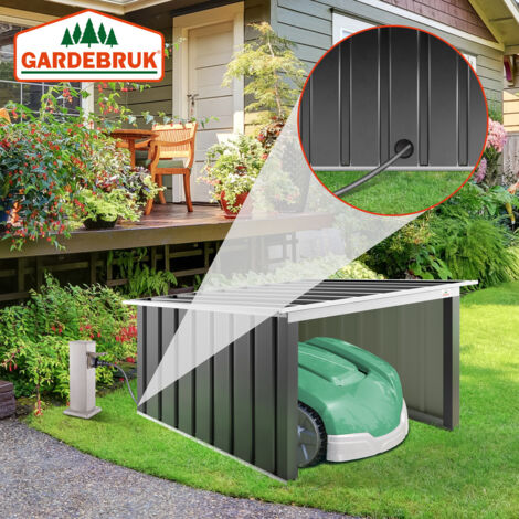 GARDEBRUK® Metal Weatherproof Robot Lawnmower Garage Automatic Garden ...