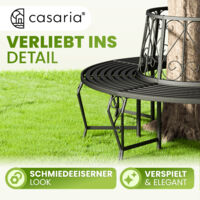 CASARIA Tree Seat bench made of powder coated steel Garden Outdoor ...