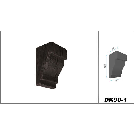 Poutres et consoles Moderne pour plafond et mur - lambris imitation bois Cosca: Wenge, Console ...