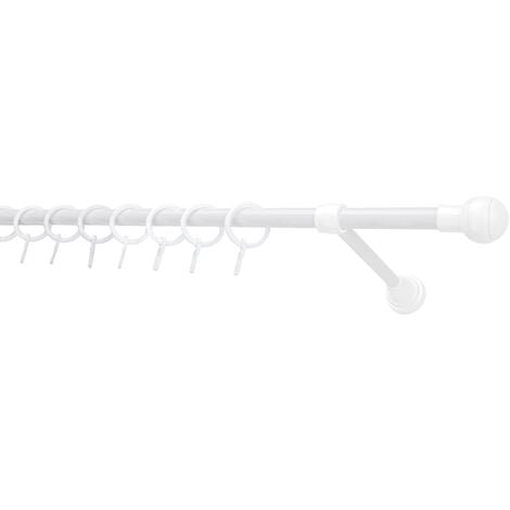 Barre à rideaux Ø 16mm Set complet y compris anneaux rideaux avec ...