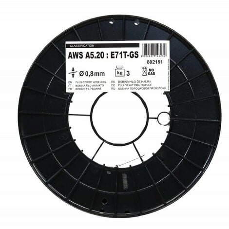 Bobina Filo Animato Saldatura No Gas Ø 0,8mm 3,0 Kg Telwin cod. 802181