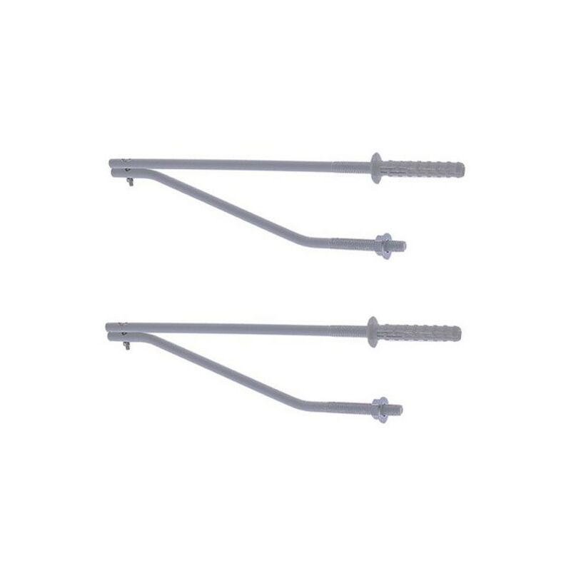 Coppia staffe per pilozzo profondità cm 46