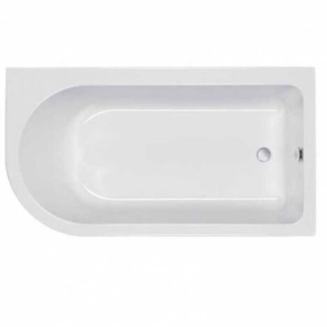 Carron - Carronite Status Shower Bath LH 1550x850mm - White - 02399