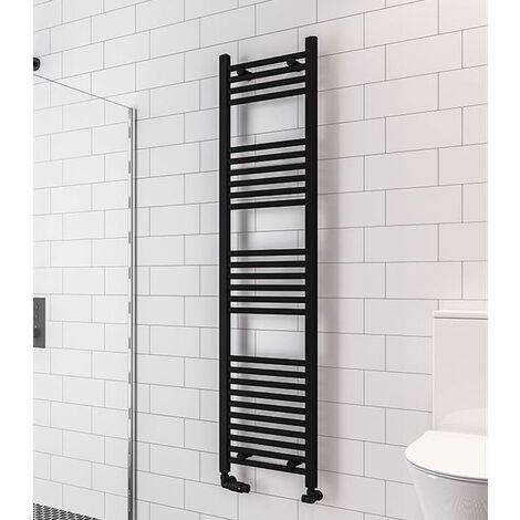 Aspect 1600 x 400 Straight Towel Radiator - Matt Black