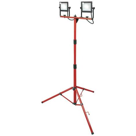Projecteur double LED DUOLEC WorkLine 5000K 20Wx2 6.600 lm avec trépied ...
