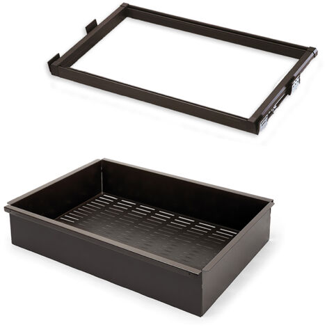 Emuca Kit de tiroir et cadre de coulissage en métal pour armoires Moka ...