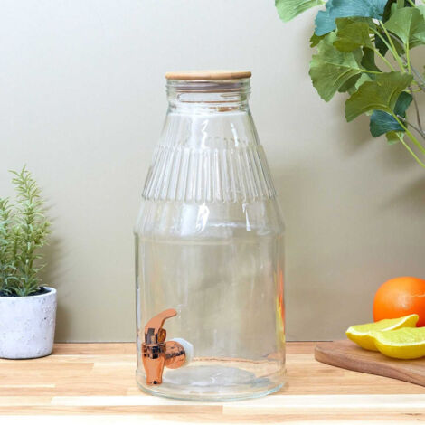 Distributeur Boisson avec Robinet 3,8 L - Fontaine à Eau et Cocktail ...