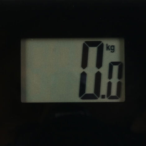 Balance Pèse-Personne Digital Elégant Noir avec Ecran LCD