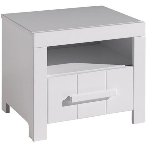GASTON - Pack Lit 90x200cm + Chevet + Armoire 3 Portes