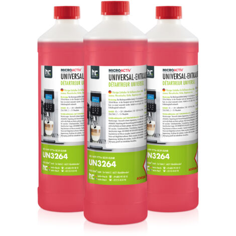 3x 1 L Microactiv® Universal Entkalker mit Farbindikator