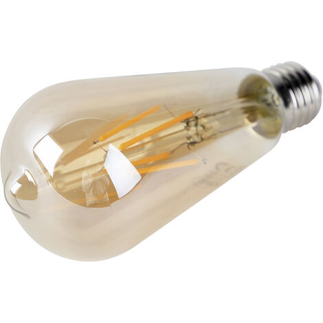 E27 LED Bulb ST64 Gold with Twilight Sensor 4W 400 lm 2200K