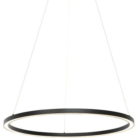 Smart Pendant Light Black 80 cm Incl. LED and RGBW - Girello