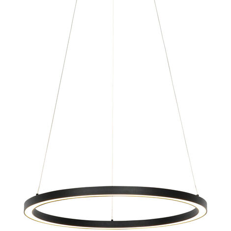 Smart Pendant Light Black 60 cm Incl. LED and RGBW - Girello