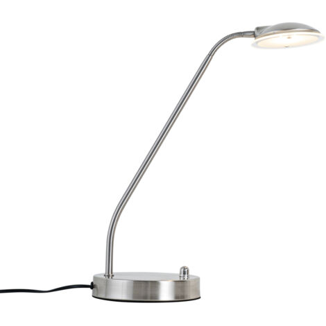 Modern table lamp steel incl. LED - Eva