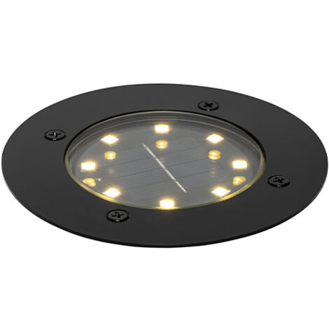 Modern Ground Spot Black Incl. LED IP65 Solar - Terry