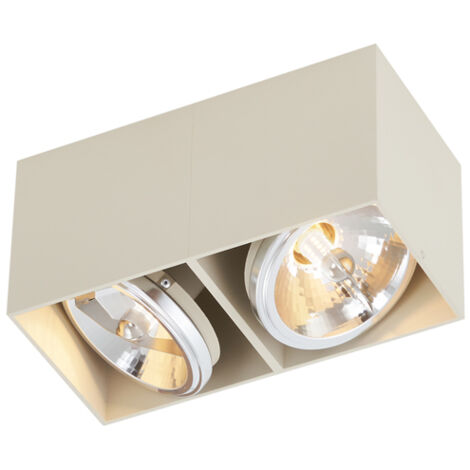 Modern Wall Spotlight Beige G9 Adjustable 2-Light - Box