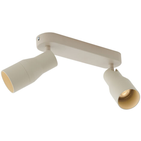 Rounded Ceiling Spotlight Beige GU10 50mm 2-Light - Stanley