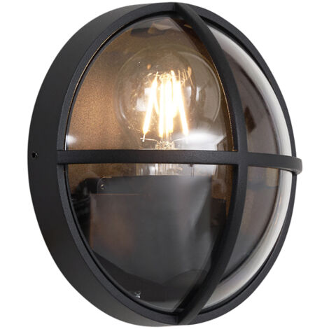 Outdoor Wall Lamp Black Round IP65 - Target