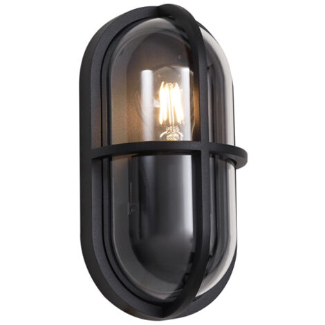 Outdoor Wall Lamp Black Oval IP65 - Target