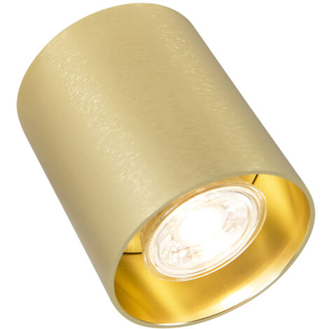 Design Surface Mounted Spotlight Gold GU10 50mm - Tubo