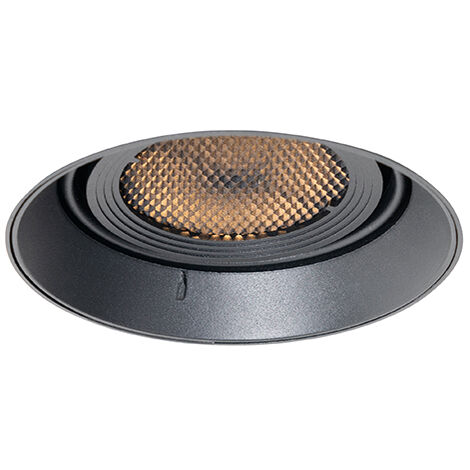 Modern Recessed Spotlight Black GU10 AR70 Round Trimless - Oneon Honey