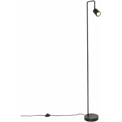 Modern Floor Lamp Black Adjustable - Java