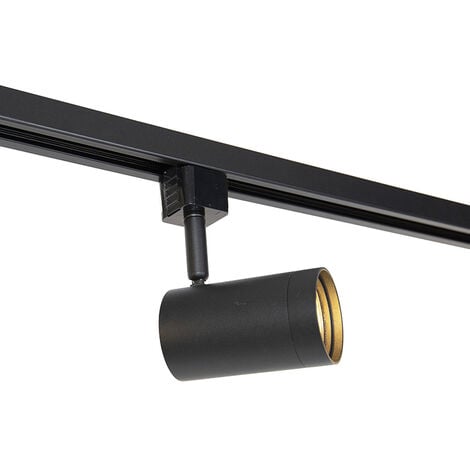 Modern Hanging Track Lighting with 5 Spotlights Black 1-Phase - Iconic ...