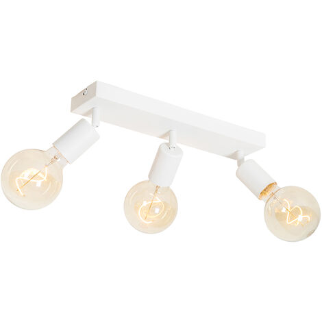 Modern Spot White Rectangular 3-Light - Facil