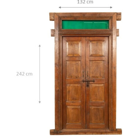 Porta portone in legno massello e ferro da interno o da esterno vecchia ...