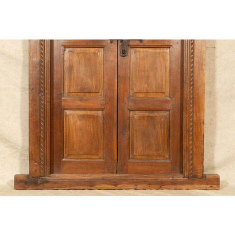 Porta portone in legno massello e ferro da interno o da esterno vecchia ...