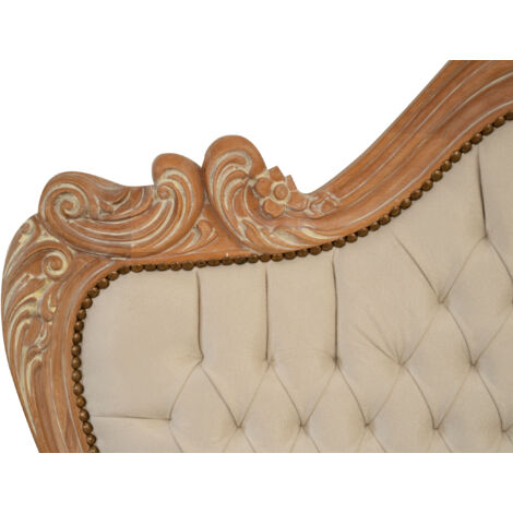 Testiera letto matrimoniale imbottita bianca 173x10x162 cm Testata ...