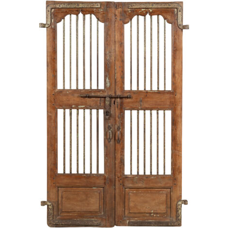 Porta portone in legno massello e ferro da interno o da esterno vecchia ...