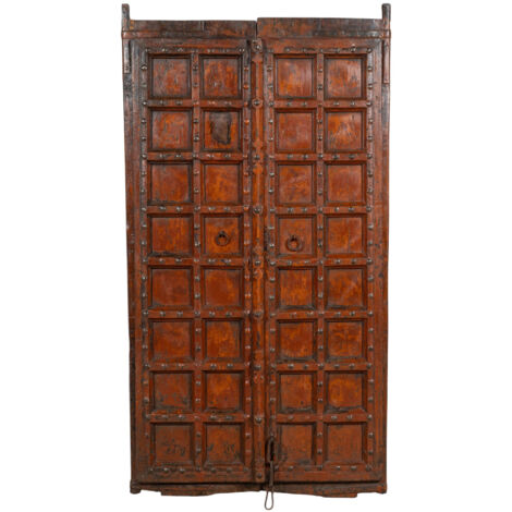 Porta portone in legno massello e ferro da interno o da esterno vecchia ...