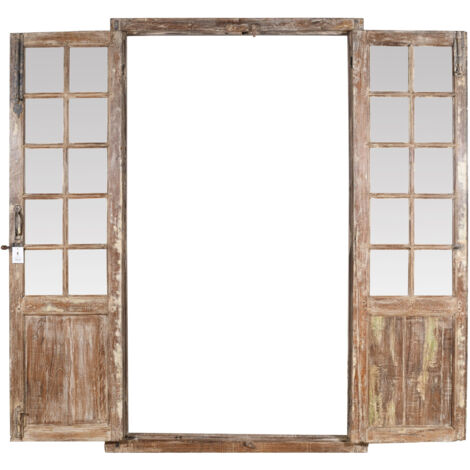 Porta portone in legno massello e ferro da interno o da esterno vecchia ...