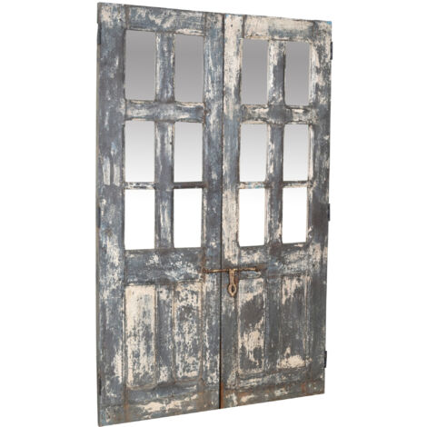 Porta portone in legno massello e ferro da interno o da esterno vecchia ...